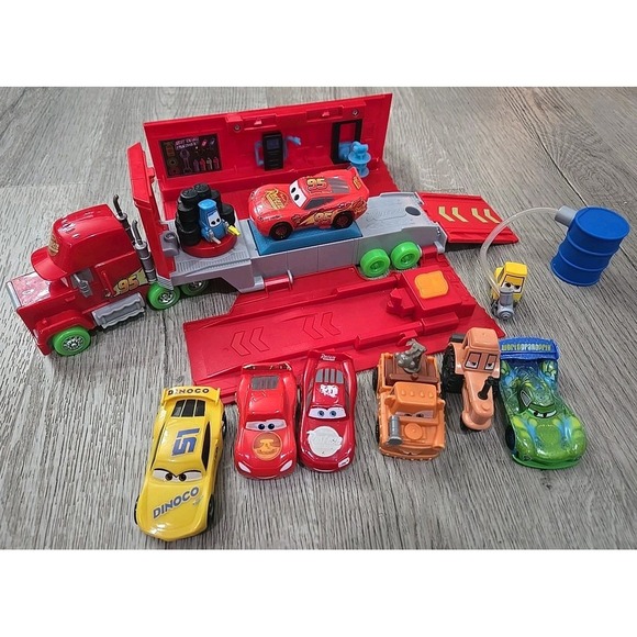 Disney | Toys | Disney Pixar Cars Glow Racers Mack Hauler Semi Truck ...